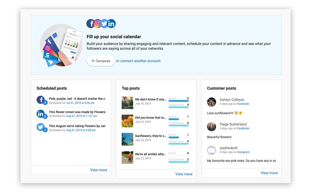 Overview Screen For Social Marketing | Digital Marketing Atlanta ...